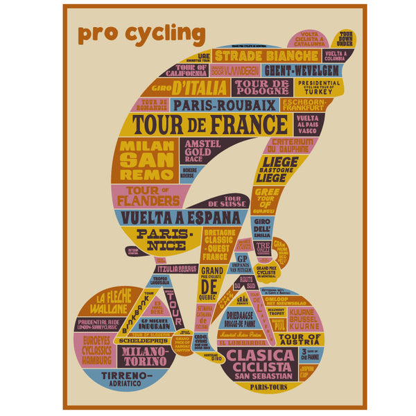 Pro Cycling Poster | Endurance Conspiracy